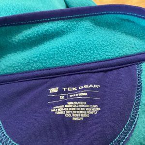 tek gear | Jackets & Coats | Plus Size Tek Gear Turquoise Purple Fleece ...